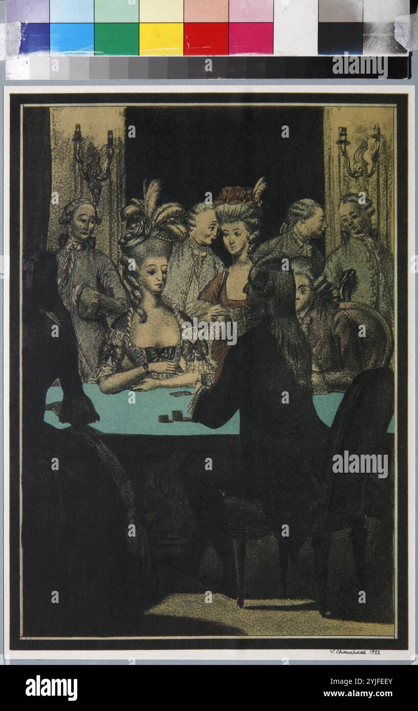 Illustration for the story The Queen of spades by A. Pushkin. Museum ...