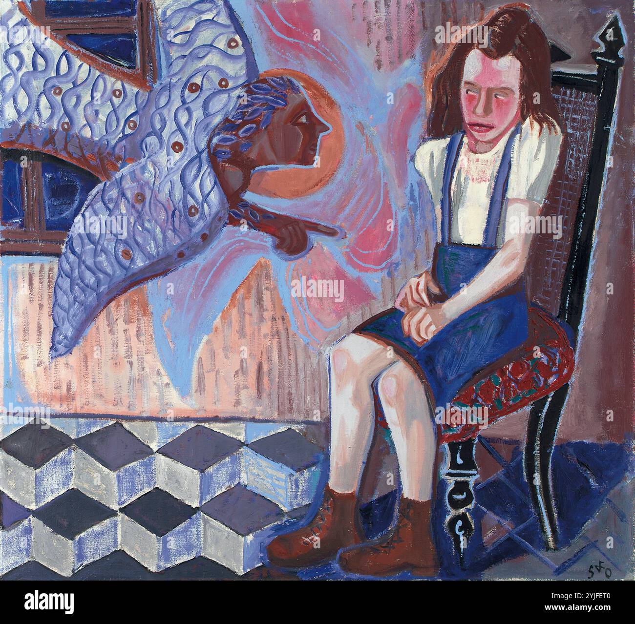 The Annunciation. Museum: PRIVATE COLLECTION. Author: OTTO DIX ...
