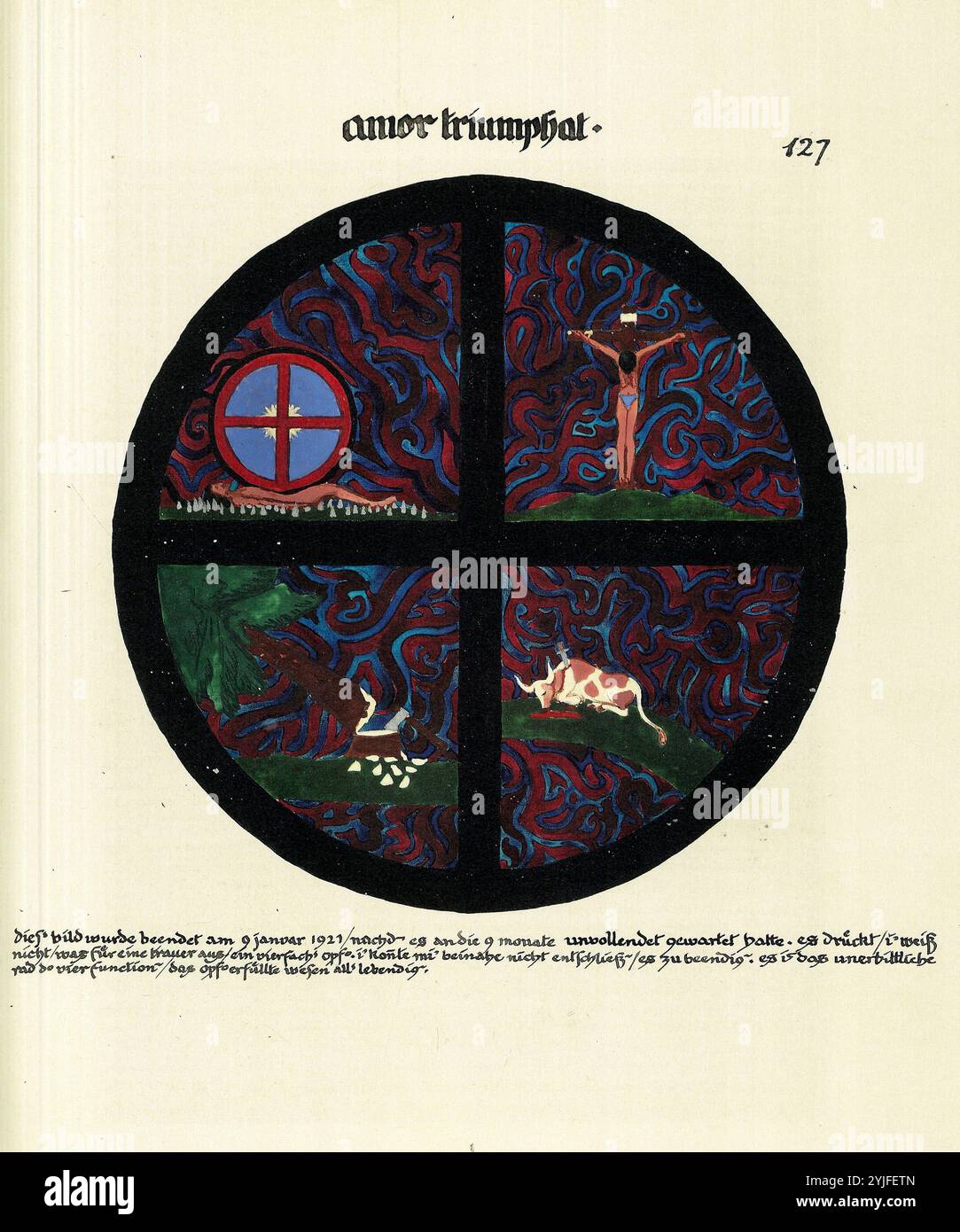 Illustration from The Red Book (Liber Novus) by Carl Gustav Jung ...