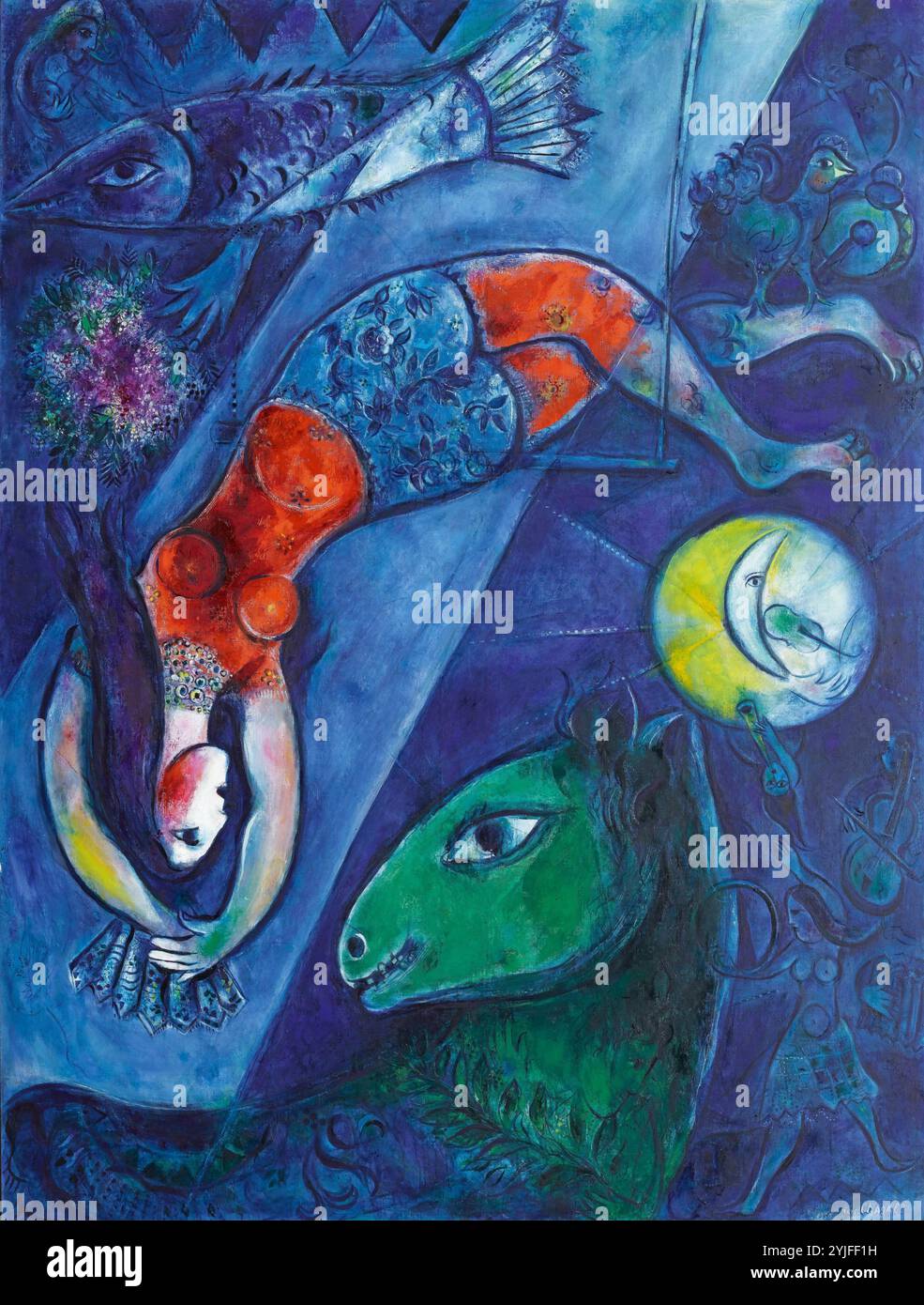 Marc chagall the blue circus hi-res stock photography and images - Alamy