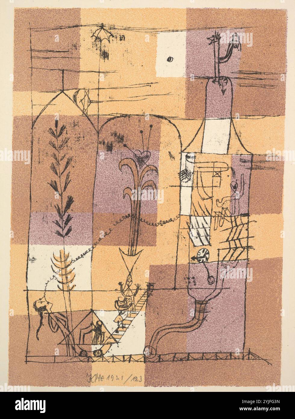 Hoffmannesque Scene (Hofmanneske Szene). Artist: Paul Klee (German ...