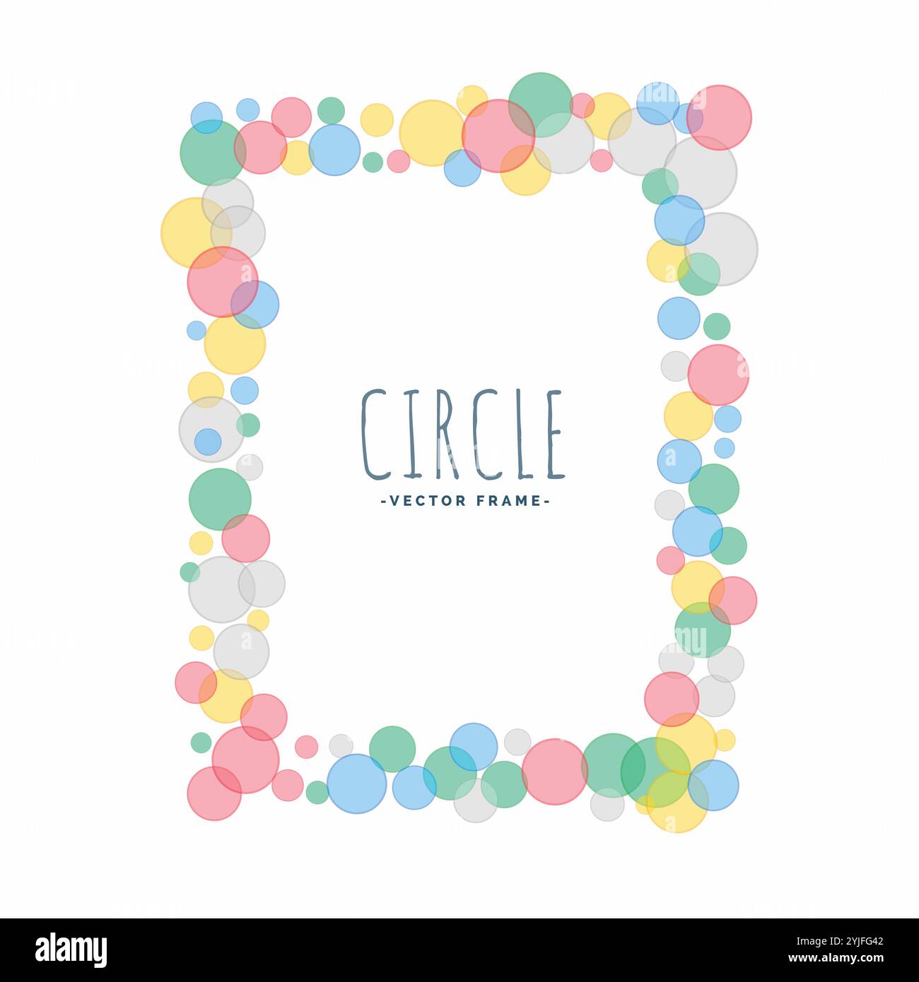soft circles cute frame background Stock Vector Image & Art - Alamy