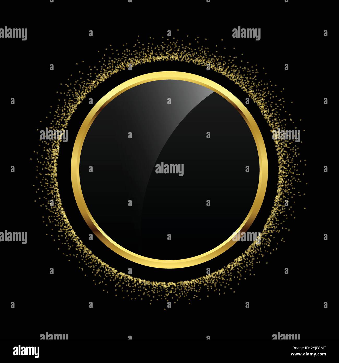 Golden reflection glitter Stock Vector Images - Alamy