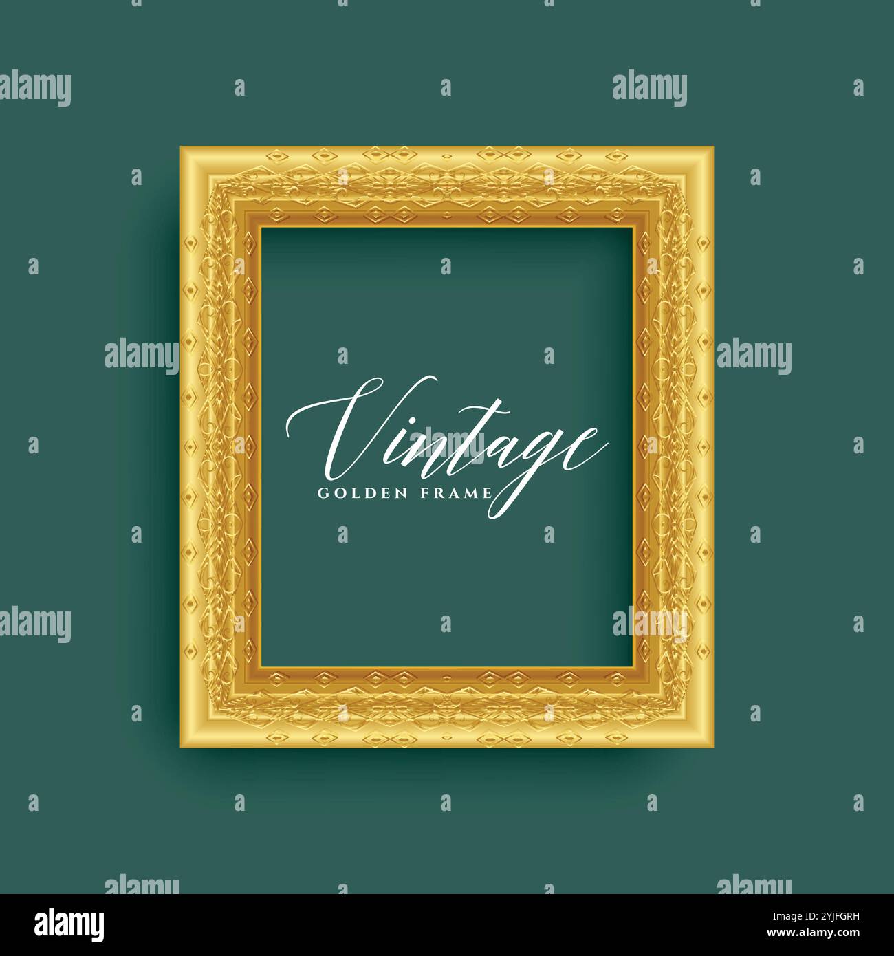 classic vintage royal golden frame design Stock Vector Image & Art - Alamy