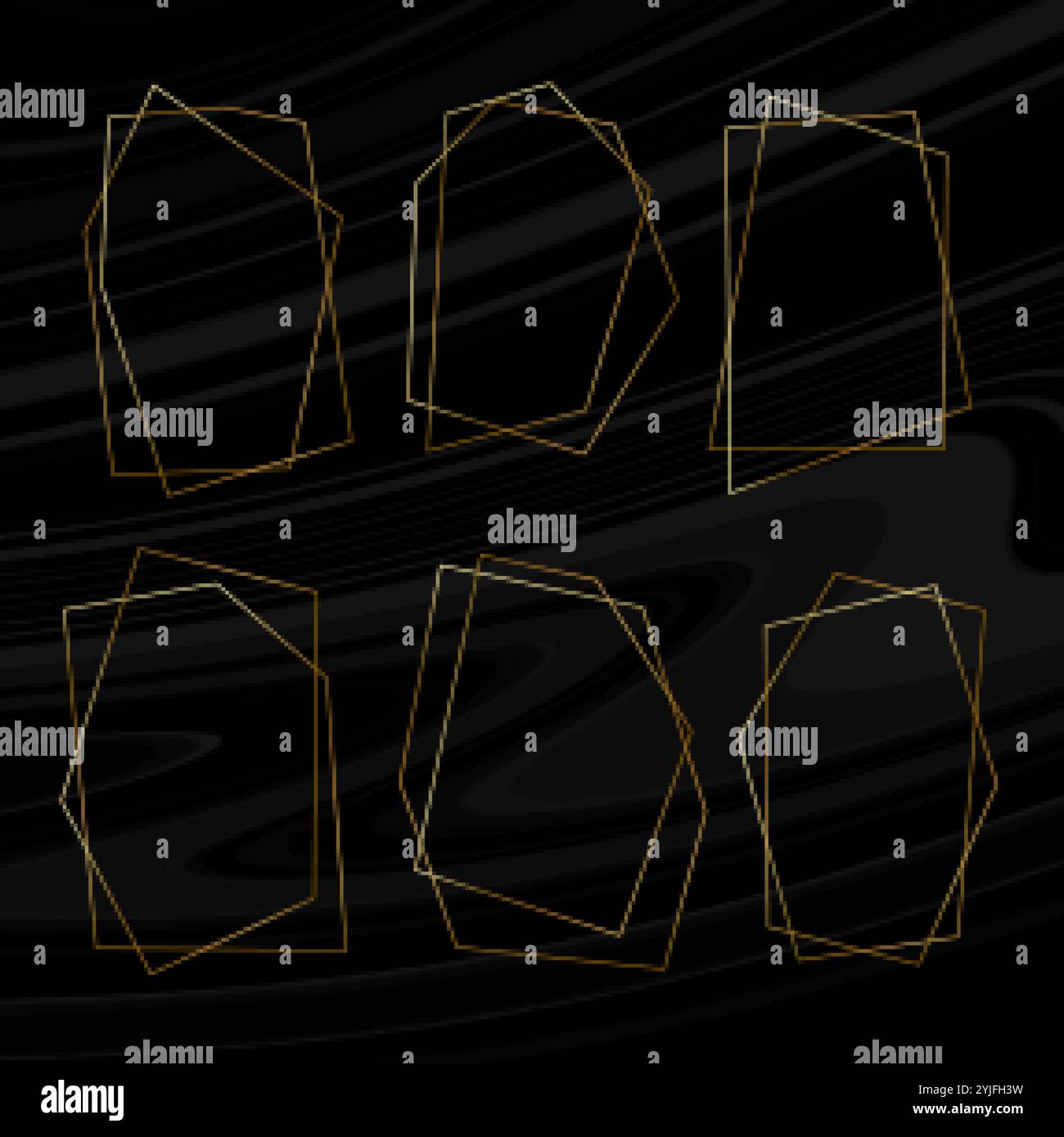 Geometric golden frames ornate hi-res stock photography and images - Alamy