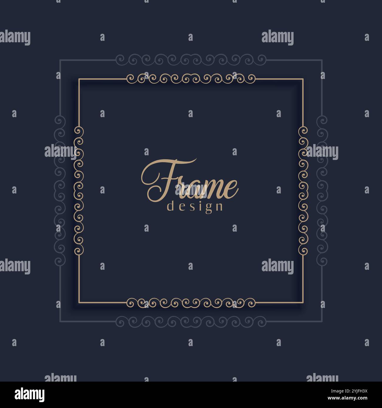 elegant decorative frame background design Stock Vector Image & Art - Alamy