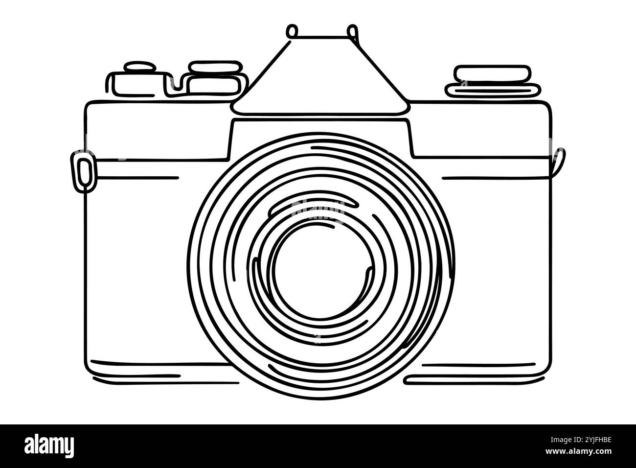 Line drawing photo camera icon Stock Vector Image & Art - Alamy