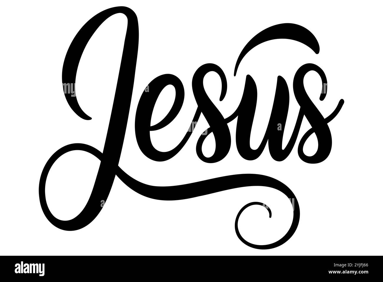 Name Of Jesus Written He White Background Calligraphic Text Symbol Of Christians And Drawn