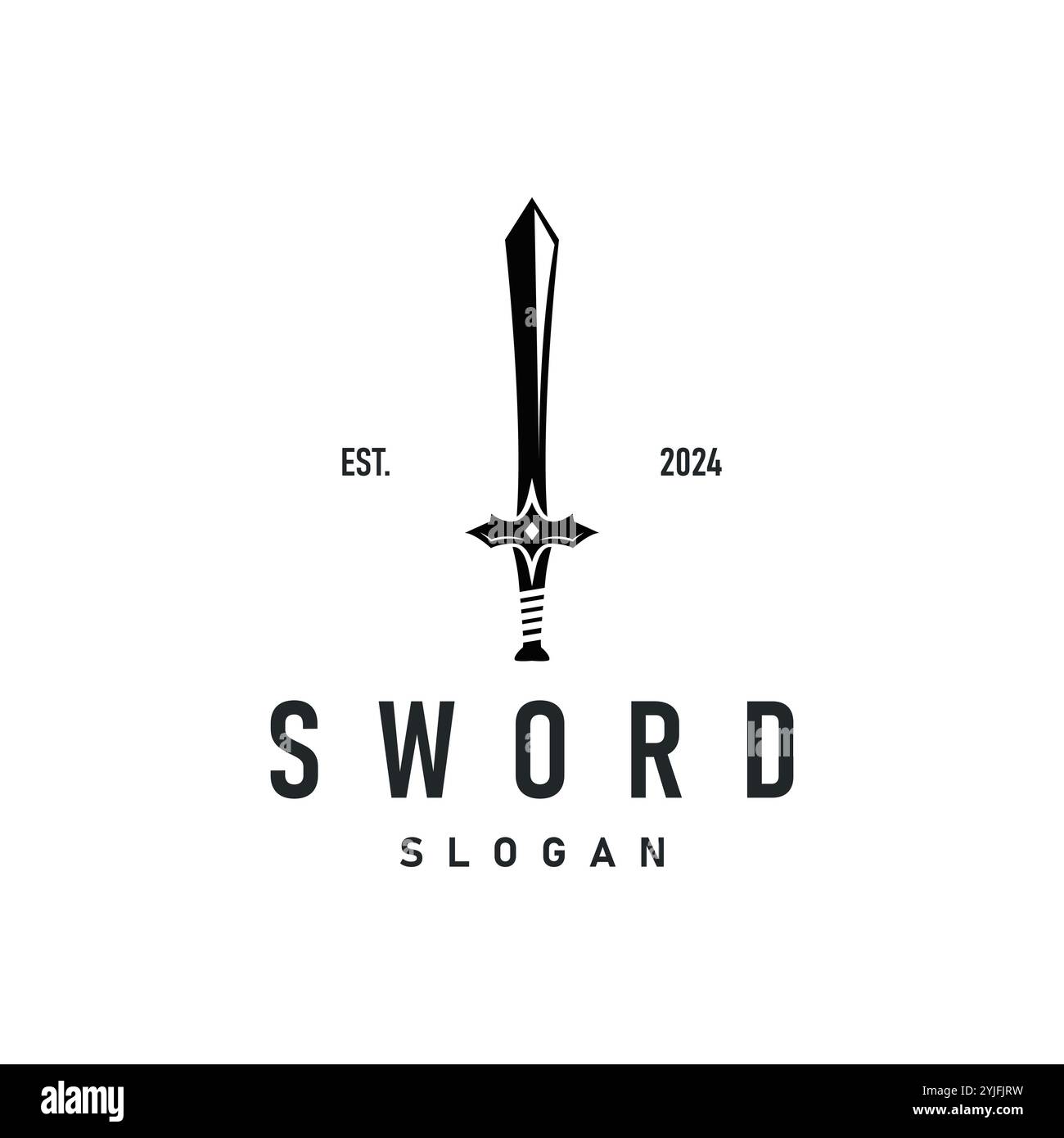 Black silhouette design logo sword war equipment impression blade power ...