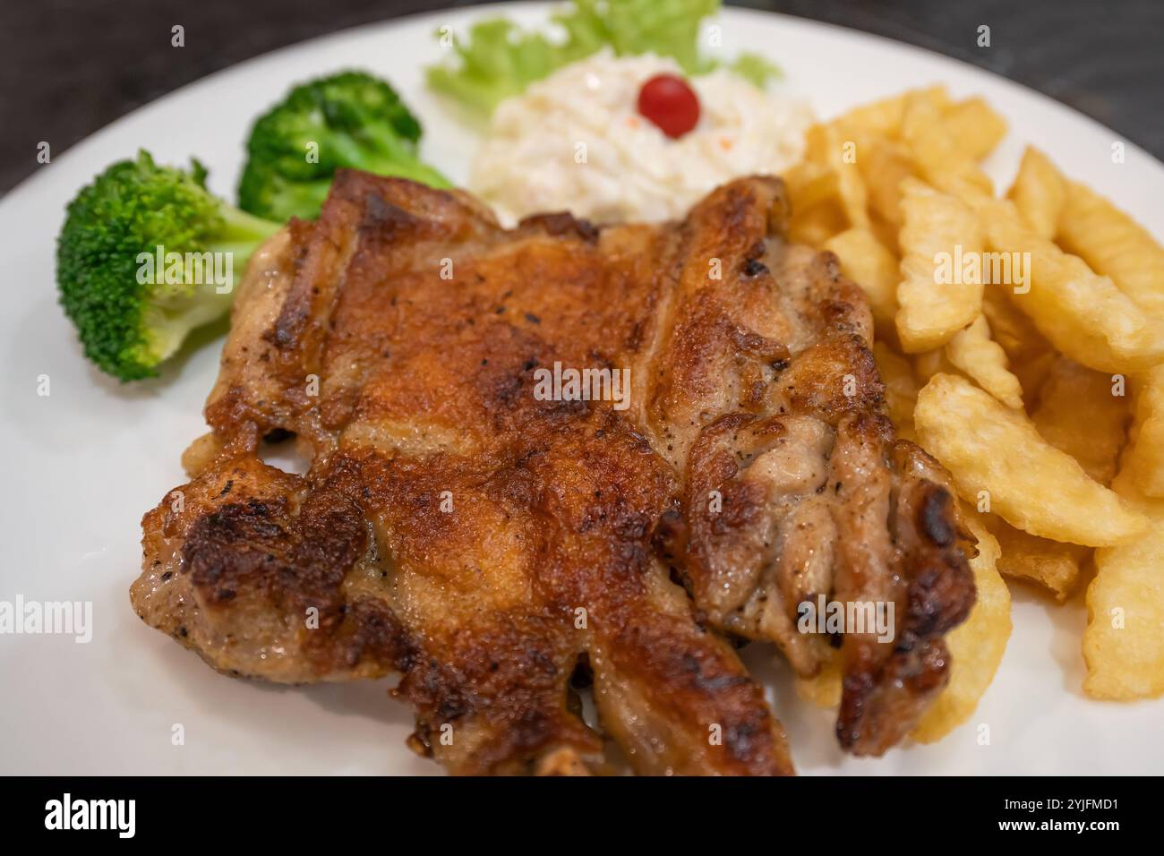Asian chicken chop fries hi-res stock photography and images - Alamy