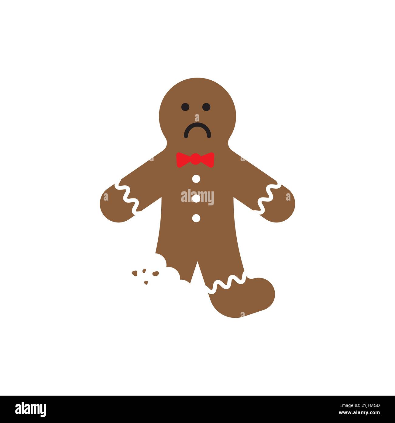 Gingerbread man cartoon Cut Out Stock Images & Pictures - Alamy