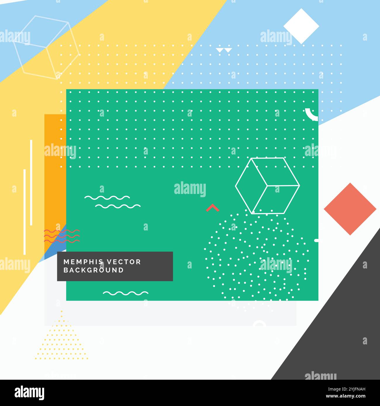 Pattern style memphis diamond Stock Vector Images - Alamy