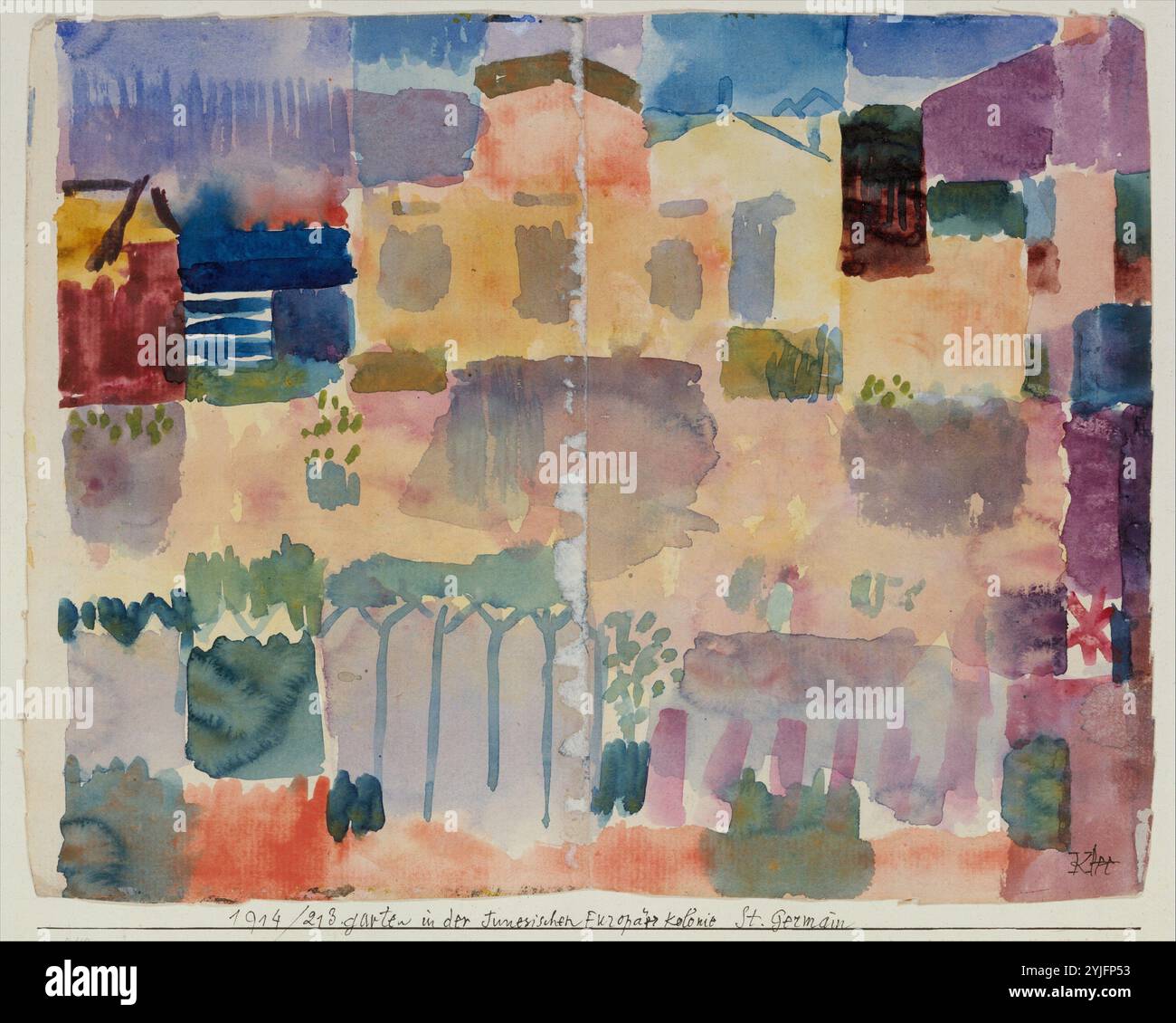 Garden in St. Germain, The European Quarter Near Tunis. Artist: Paul ...