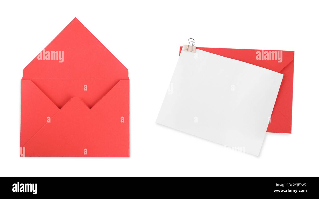 Red envelopes blank letter hi-res stock photography and images - Alamy