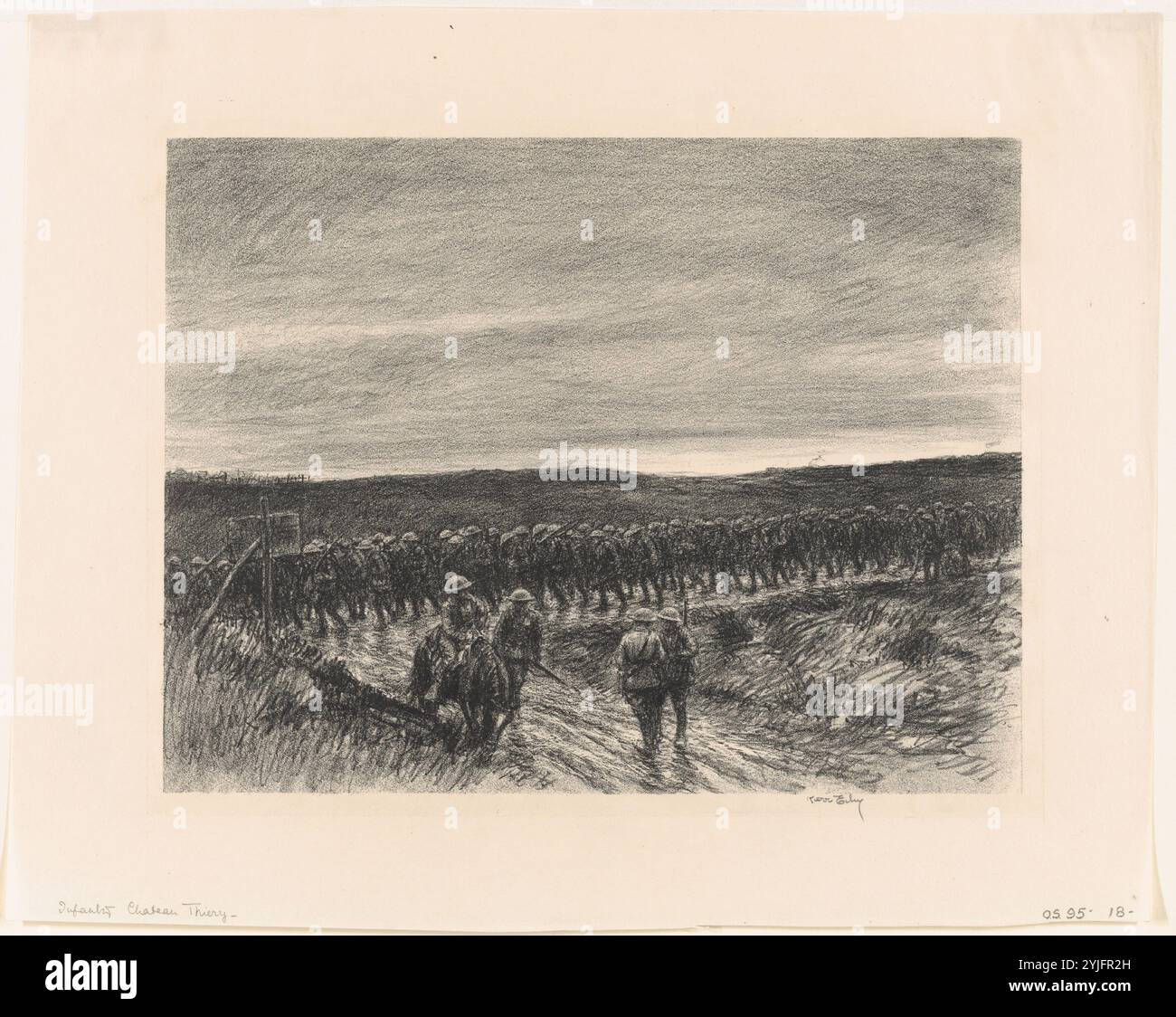 Infantry, Château-Thierry. Artist: Kerr Eby (American, Tokyo, Japan ...