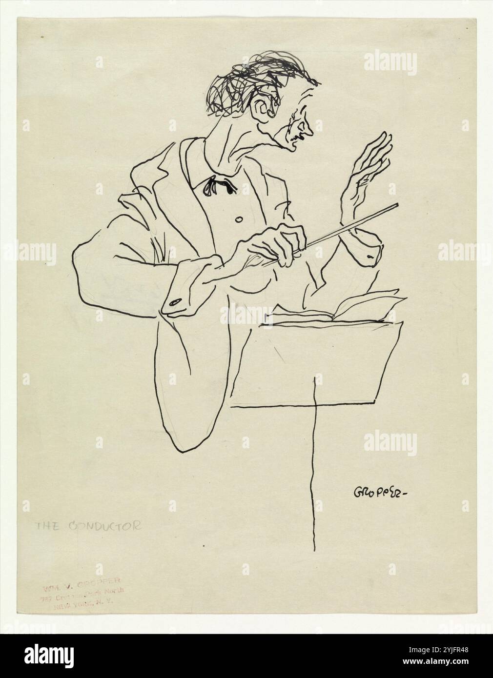 The Conductor. Artist: William Gropper (American, New York 1897-1977 ...