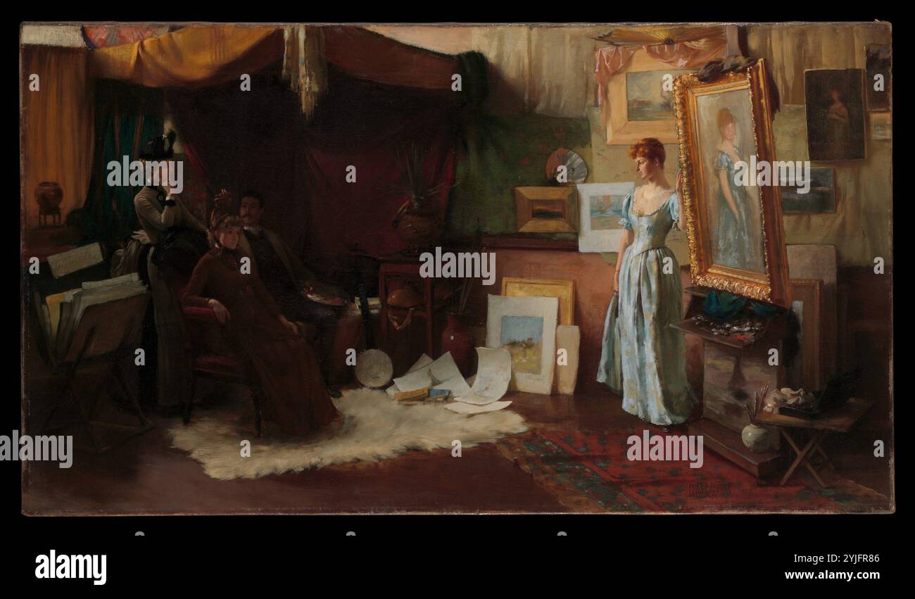 Fair Critics. Artist: Charles Courtney Curran (1861-1942). Dimensions ...