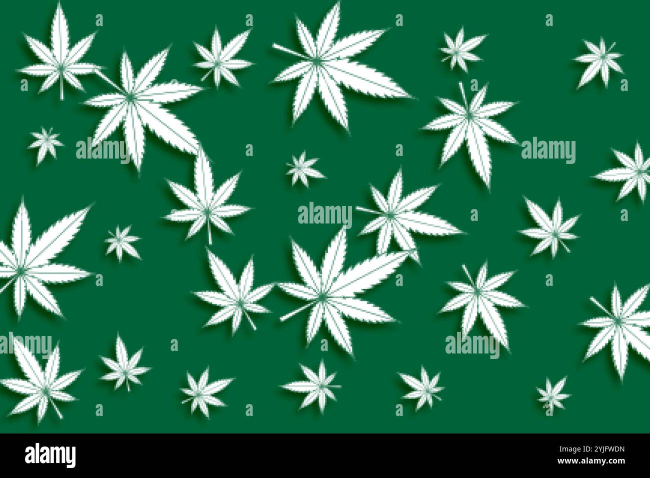 green cannabis marijuana leaves pattern background design Stock Vector ...