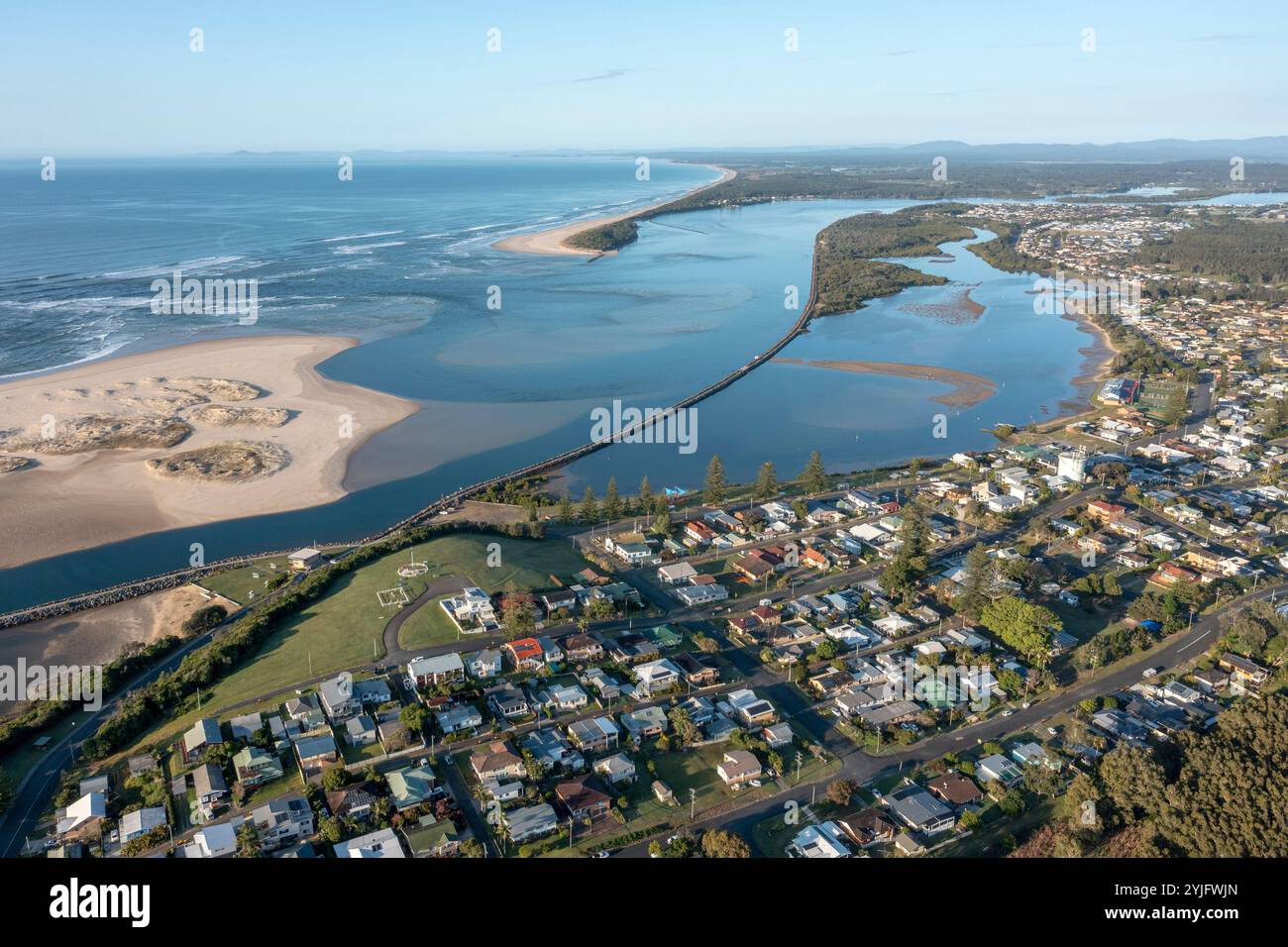 The town of Harrington on the Manning river on the north coast of New ...