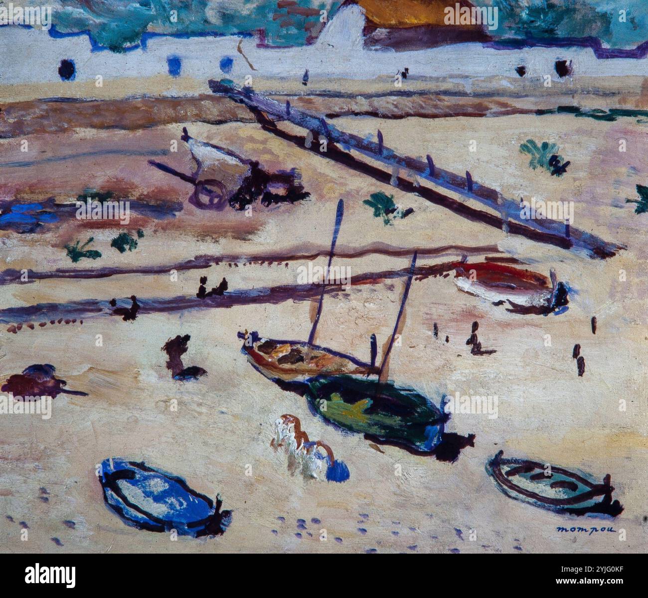 Josep Mompou "Las barcas, el carro y la pasarela", 1932 Stock Photo - Alamy