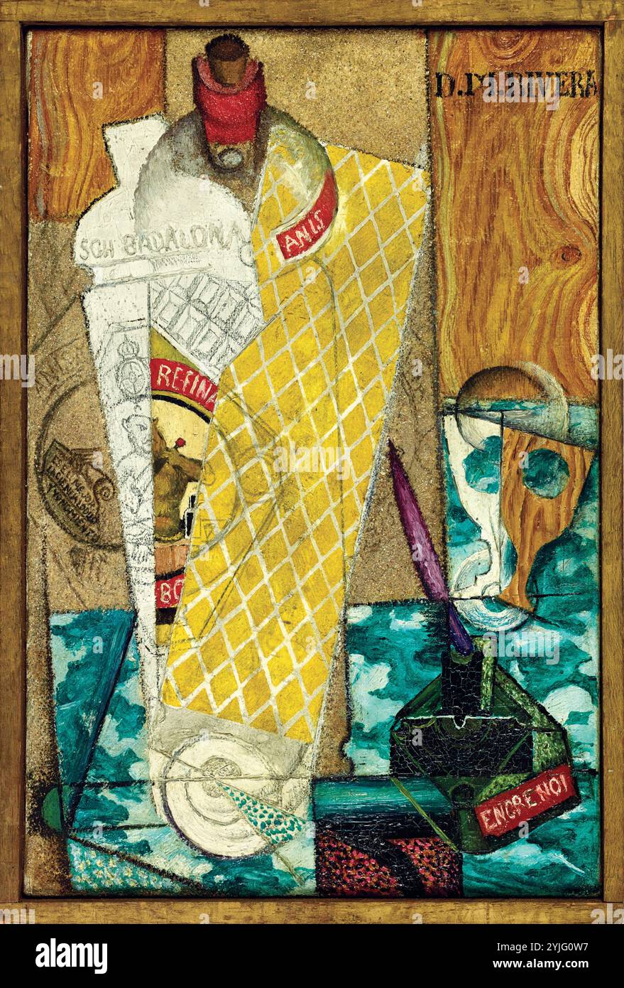 Cubist composition. Museum: Banco de México Diego Rivera Frida Kahlo ...