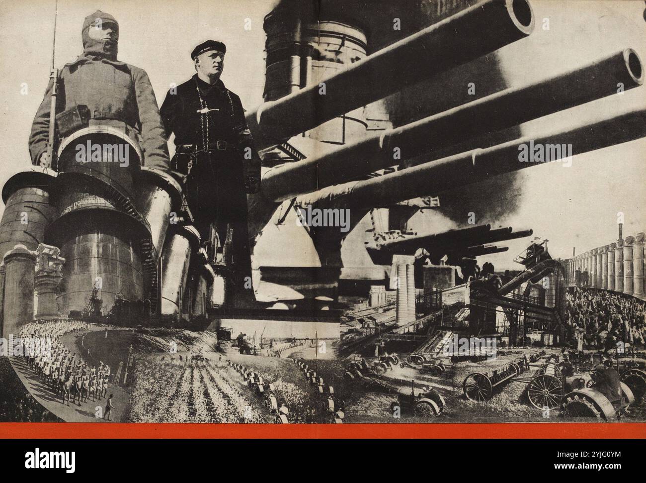 The Red Army. Illustration from "USSR Builds Socialism". Museum ...