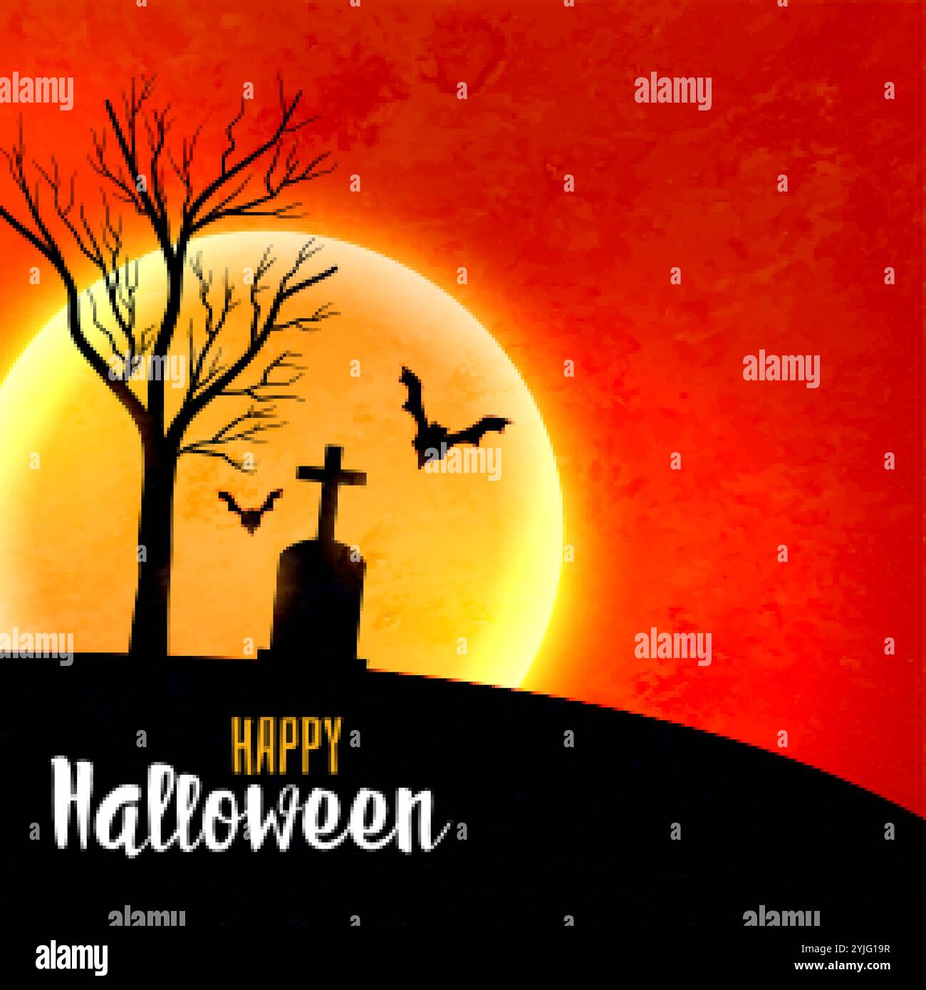 On day full moon Stock Vector Images - Alamy