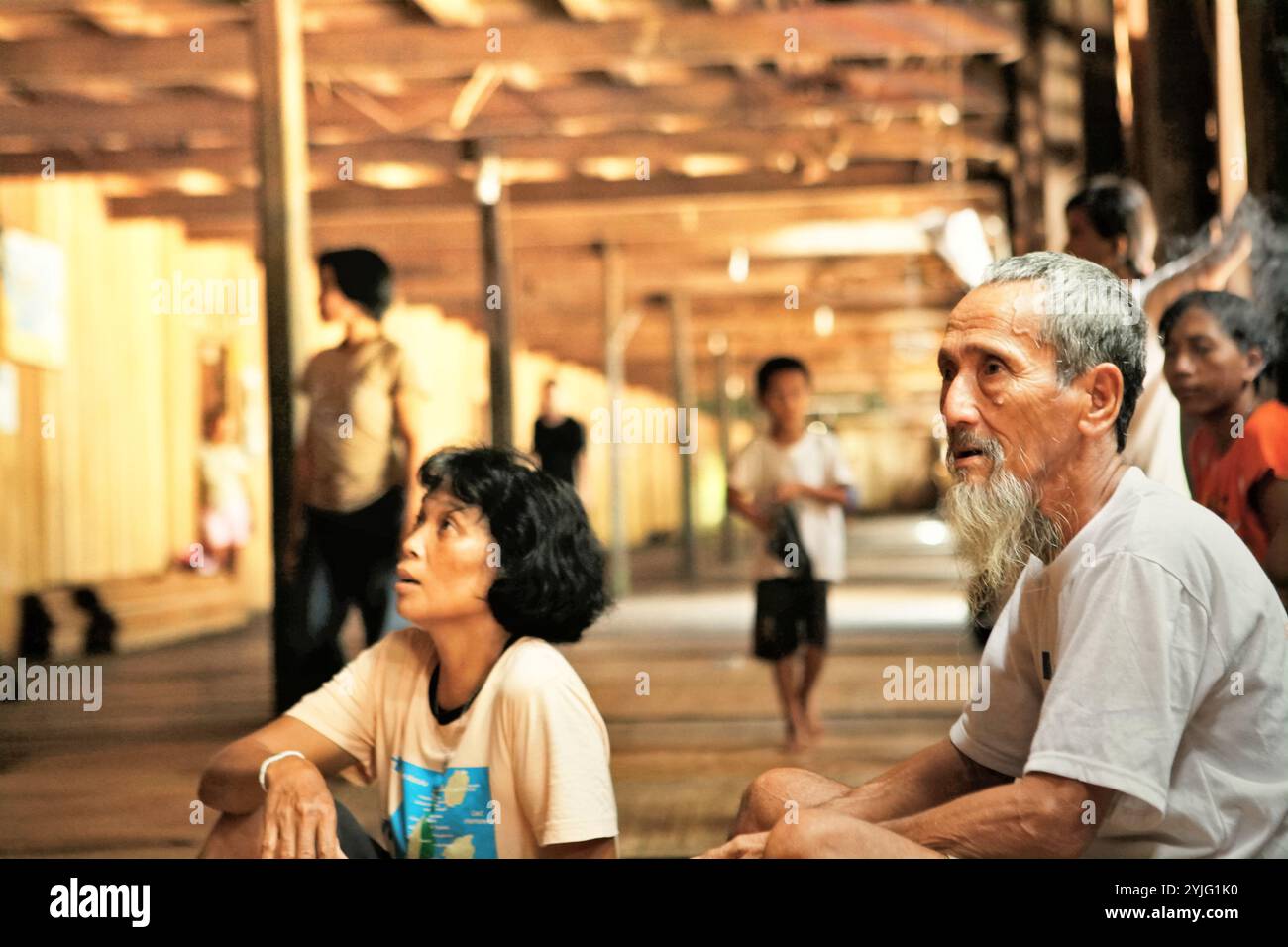 Bandi Anak Ragai, as known as "Apai Janggut" (pictured, right), is a ...