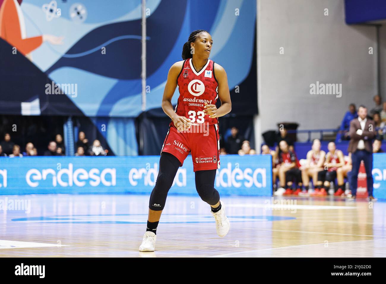 Stephanie Mawuli (Zaragoza), NOVEMBER 14, 2024 - Basketball : Spanish ...