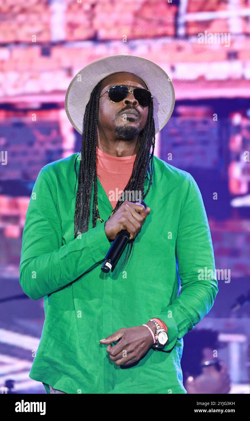 Rio de Janeiro, Brazil. November 14, 2024. singer seu jorge, during the opening of the global ...