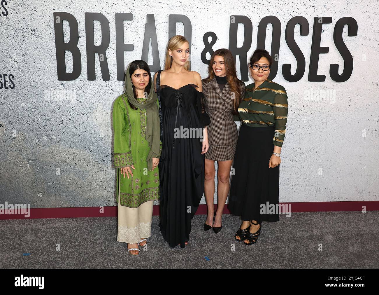 Westwood, USA. 14th Nov, 2024. Malala Yousafzal, Jennifer Lawrence ...
