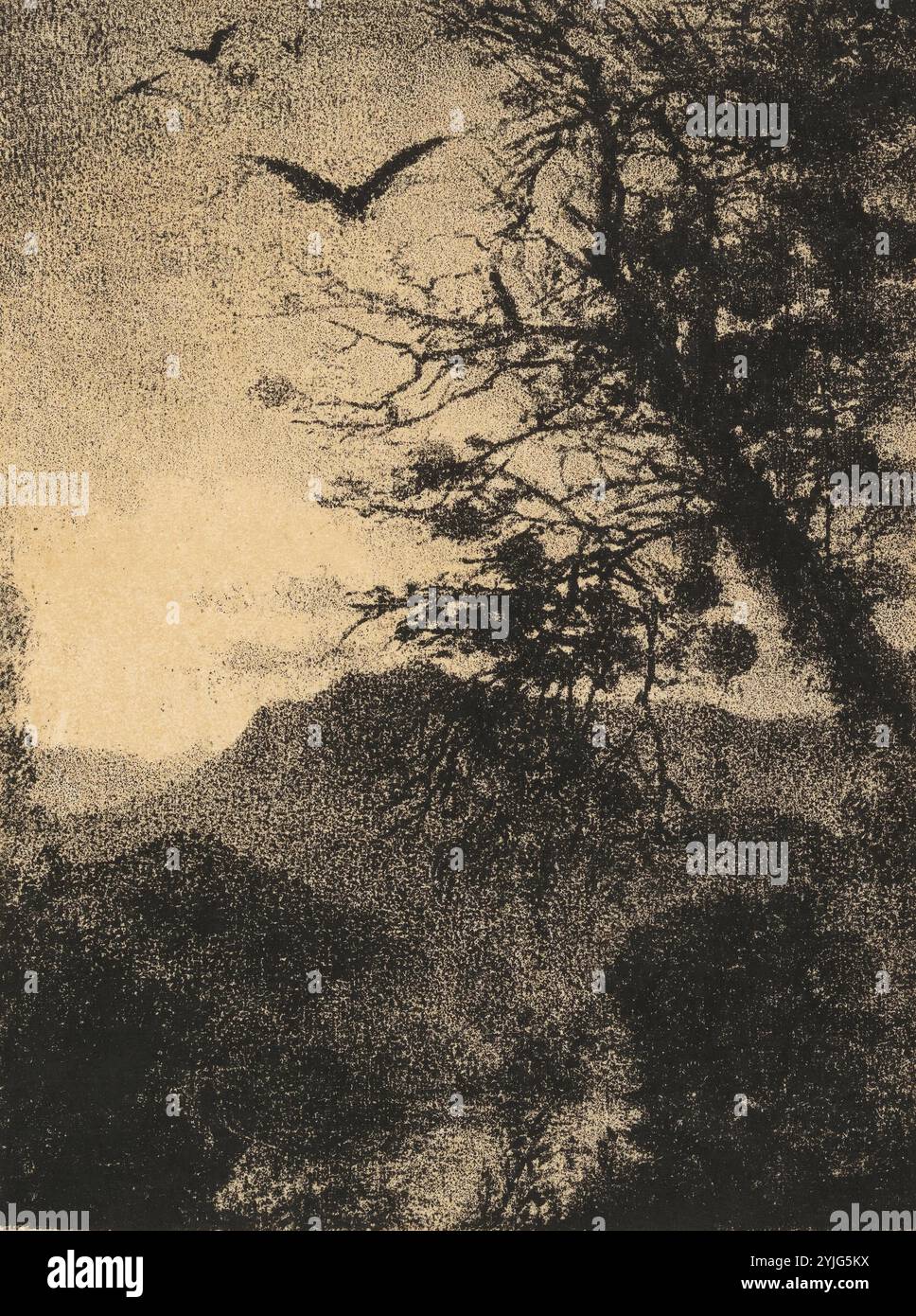 Eagles (Les aigles), illustration for Le centaure by Maurice de Guérin ...