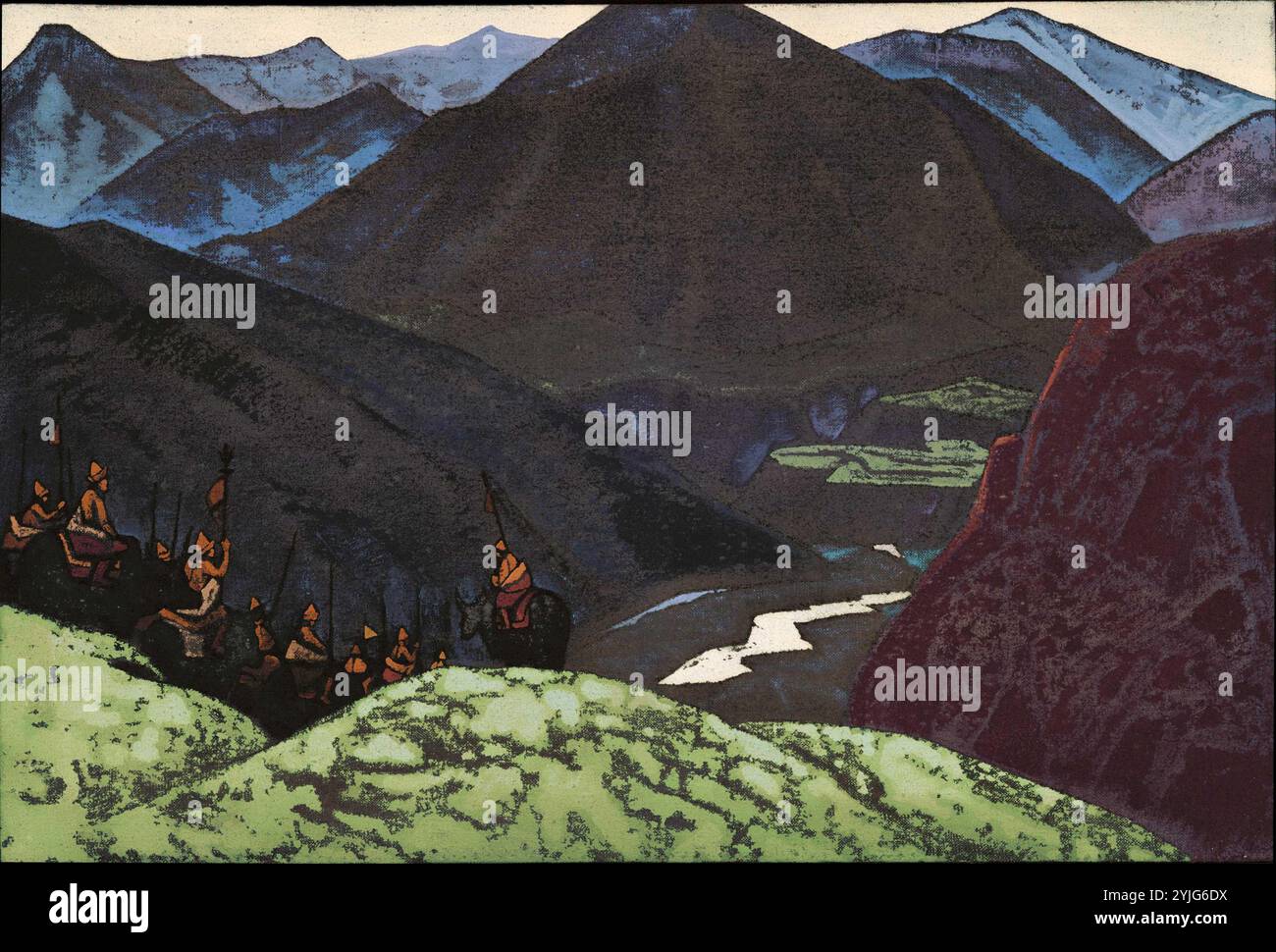 The Host of Gesar Khan. Museum: PRIVATE COLLECTION. Author: Nicholas ...