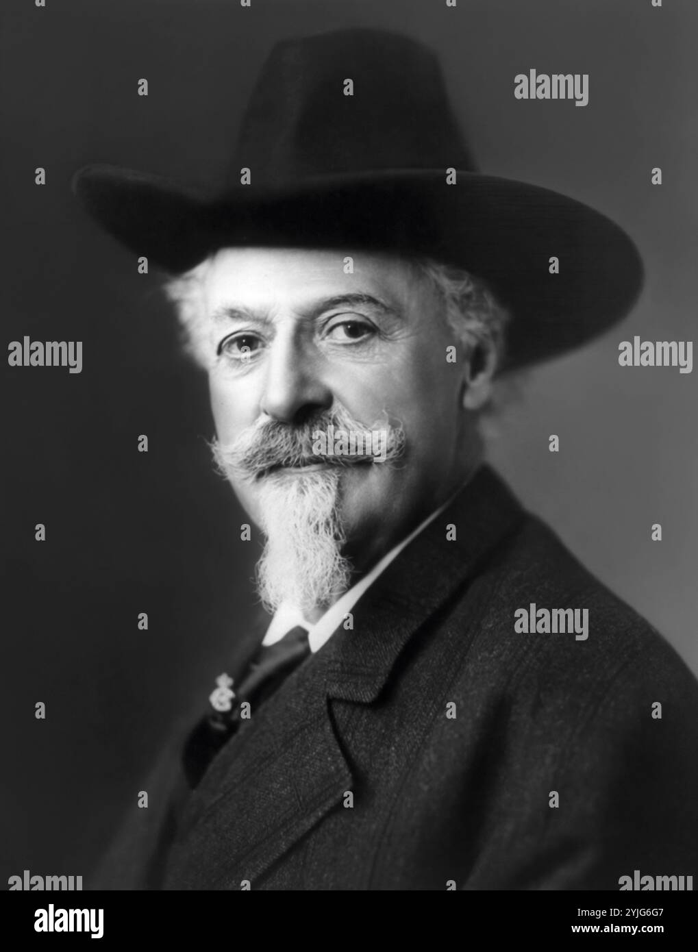 Portrait of William "Buffalo Bill" Cody (1846-1917), American Wild West ...