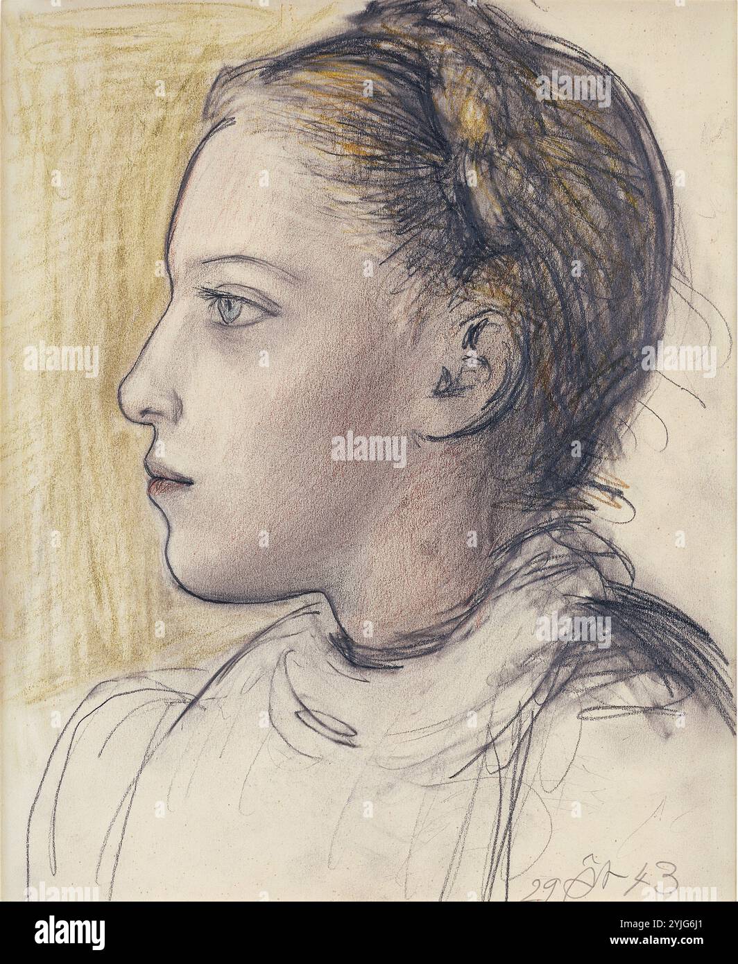 Portrait de Maya de profil. Museum: Gagosian Gallery. Author: PABLO ...