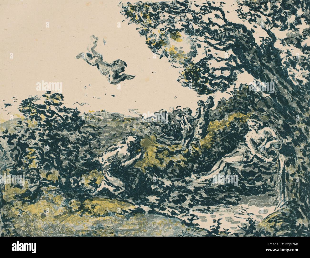 Trial proof of The Spring (La source) from the series Paysages ...