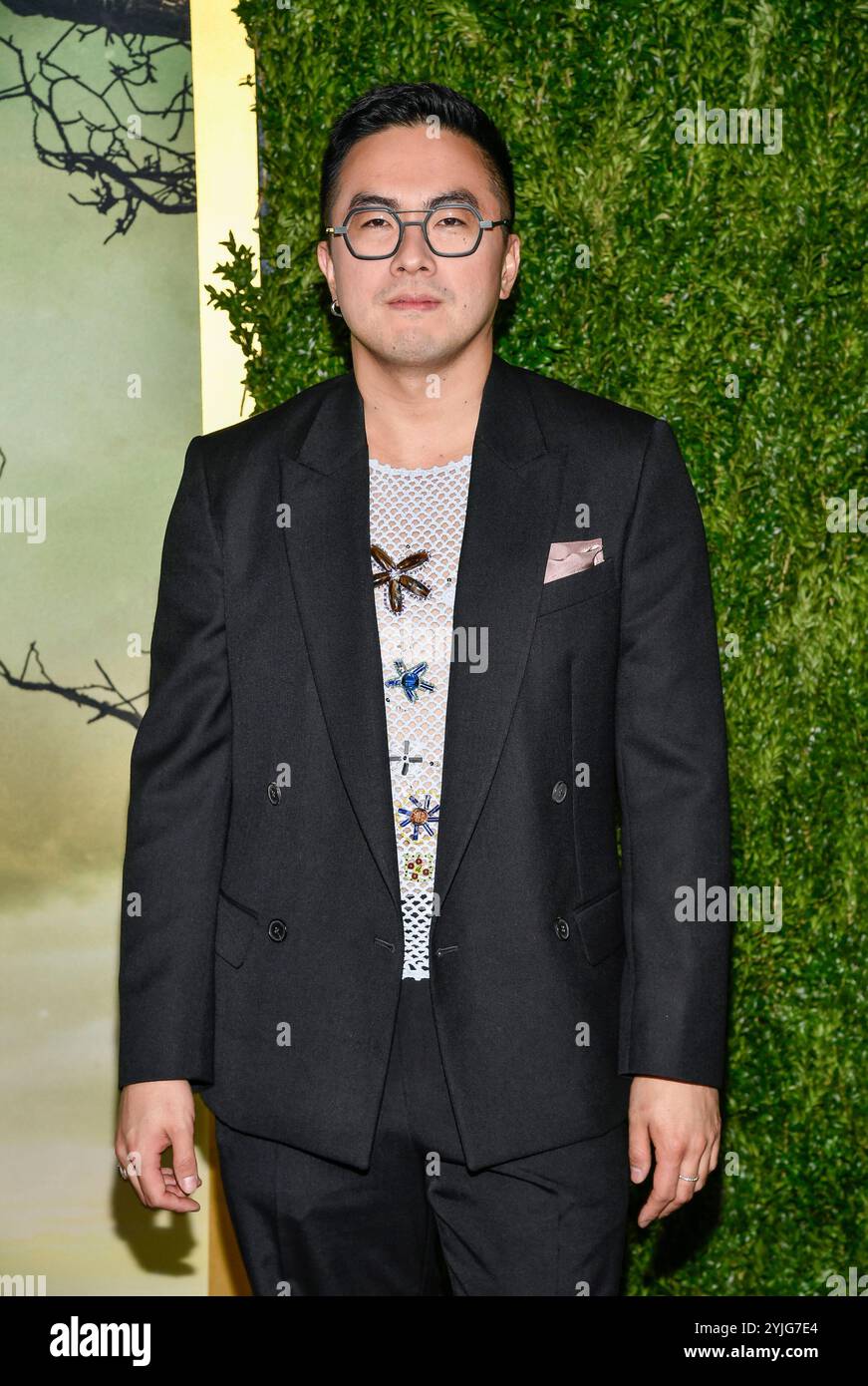 Bowen Yang attends the premiere of "Wicked" at the Museum of Modern Art ...