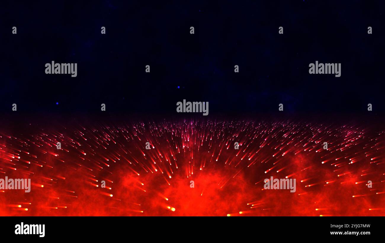 Red flowing particles abstract hi-res stock photography and images - Alamy