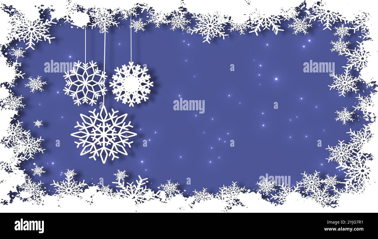 Snowfall particles Cut Out Stock Images & Pictures - Alamy