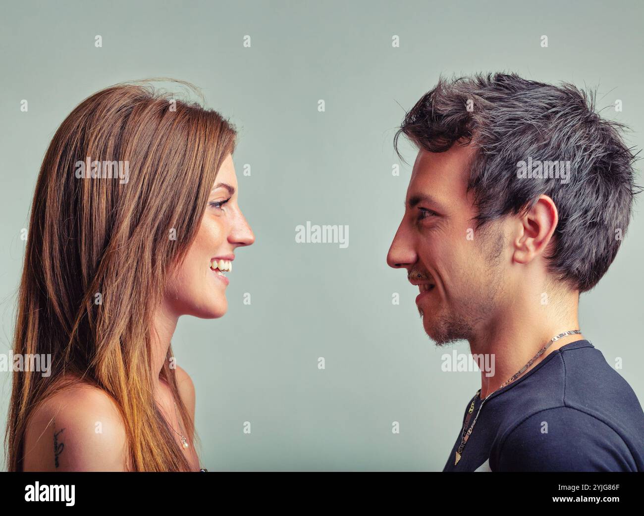 Share smiles hi-res stock photography and images - Alamy