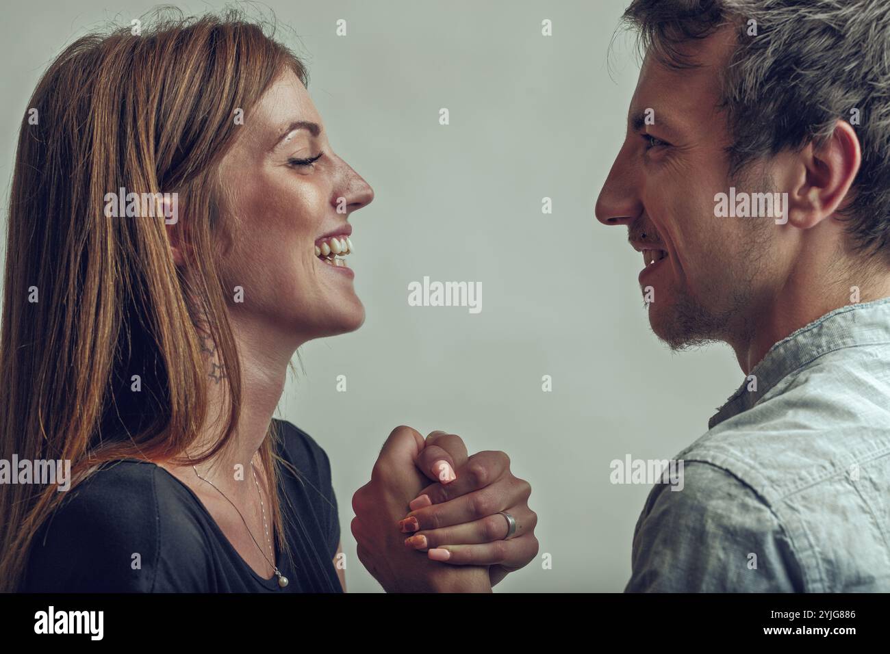 Wrestling man vs woman hi-res stock photography and images - Alamy