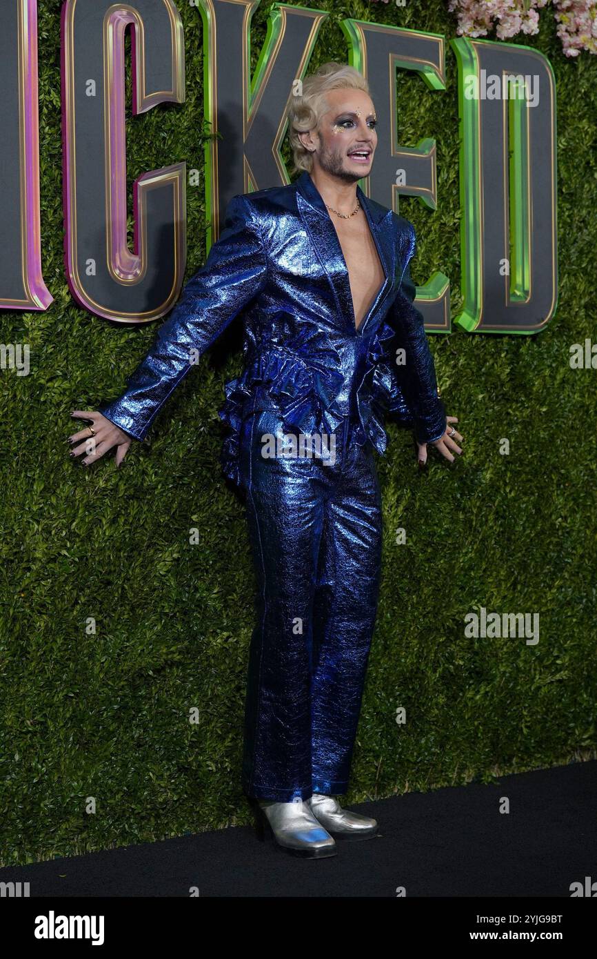 Ny. 14th Nov, 2024. Frankie Grande at arrivals for WICKED Premiere ...