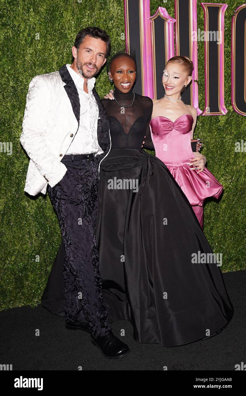 Ny. 14th Nov, 2024. Jonathan Bailey, Cynthia Erivo, Ariana Grande at ...