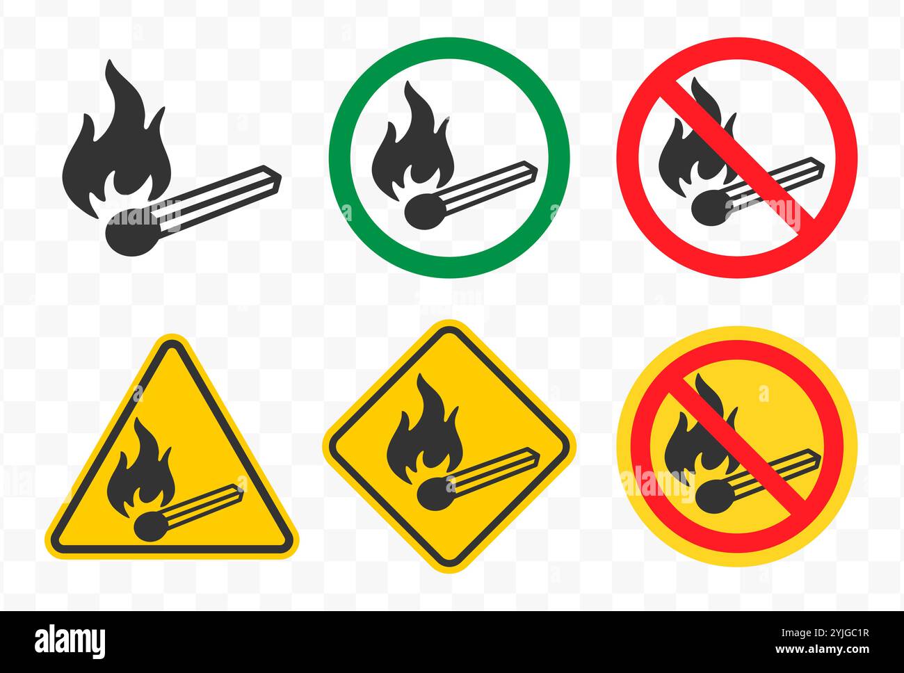 No open fire, no smoking icon symbol. No open flame sparkle logo sign ...