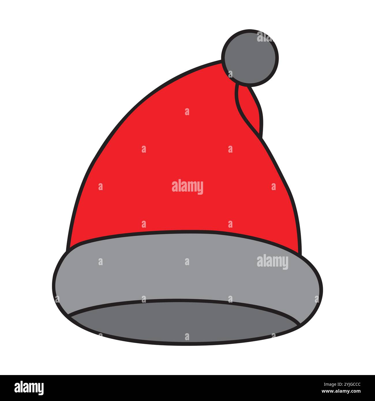 An iconic Santa hat design. Simple yet full of Christmas spirit ...