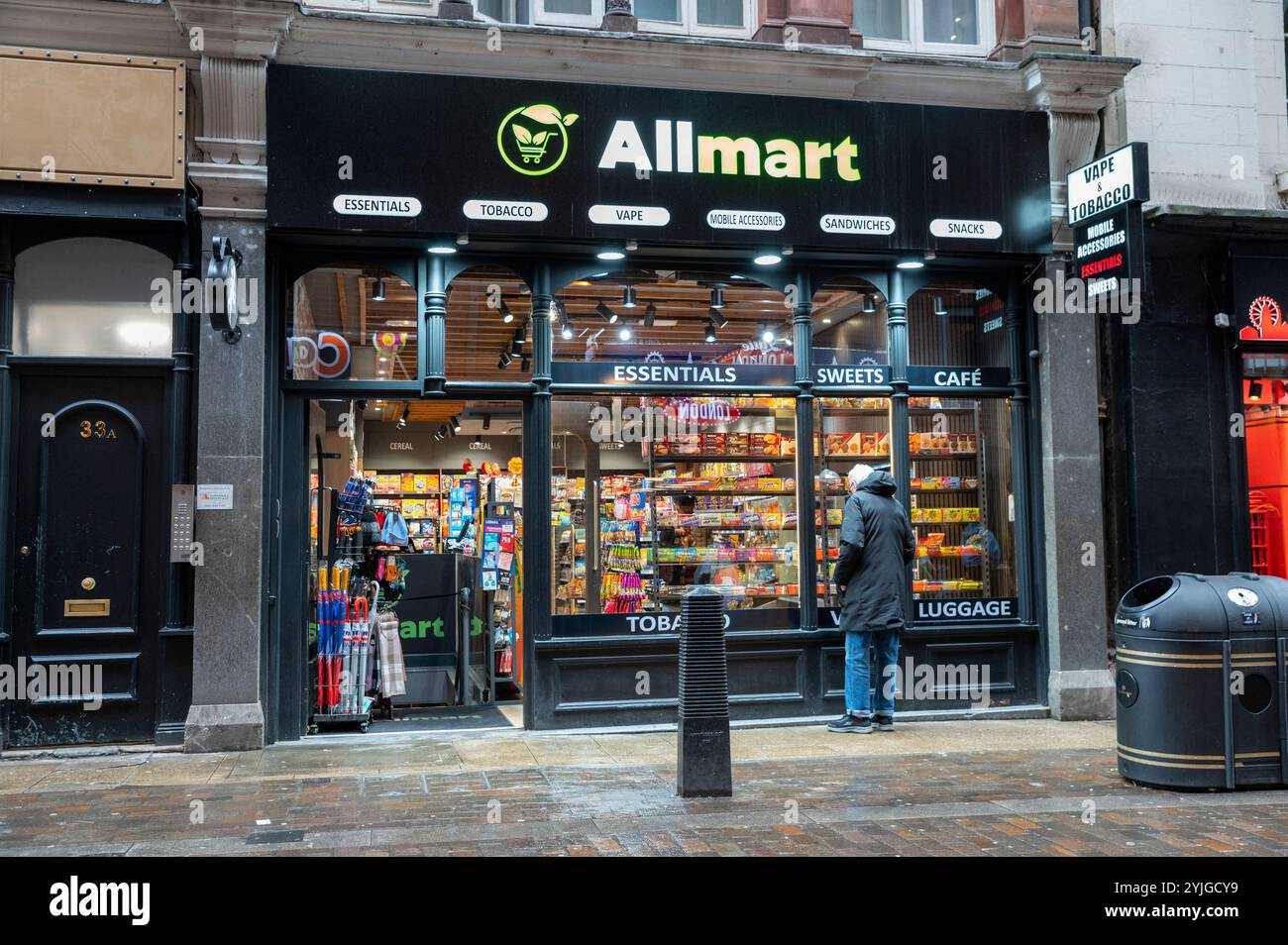 London, UK - March, 22, 2024 : Allmart convenience store branch in ...