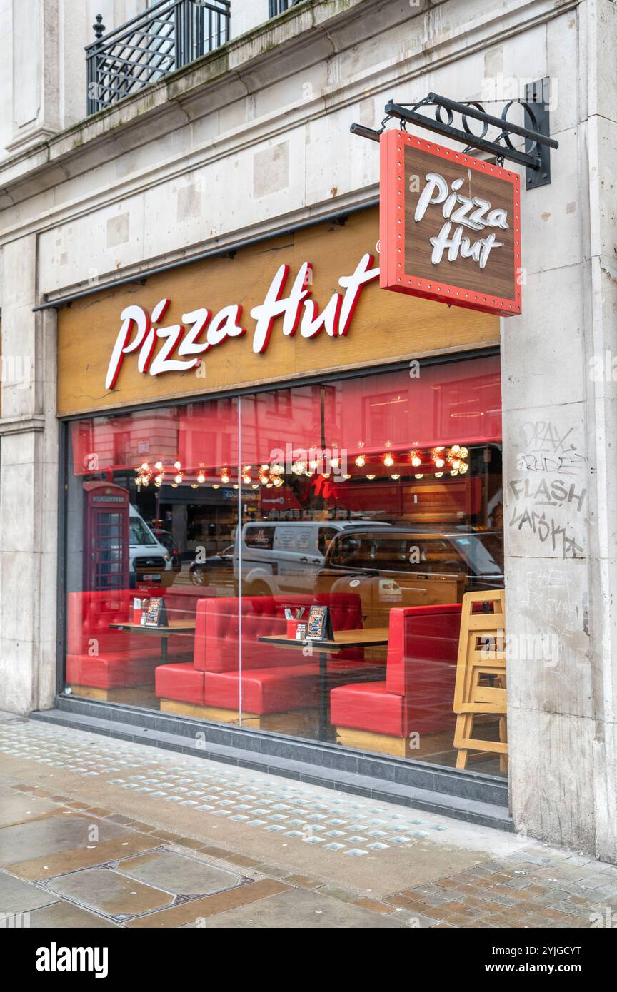 London, UK - March, 22, 2024 : Pizza Hut restaurant in the London city ...