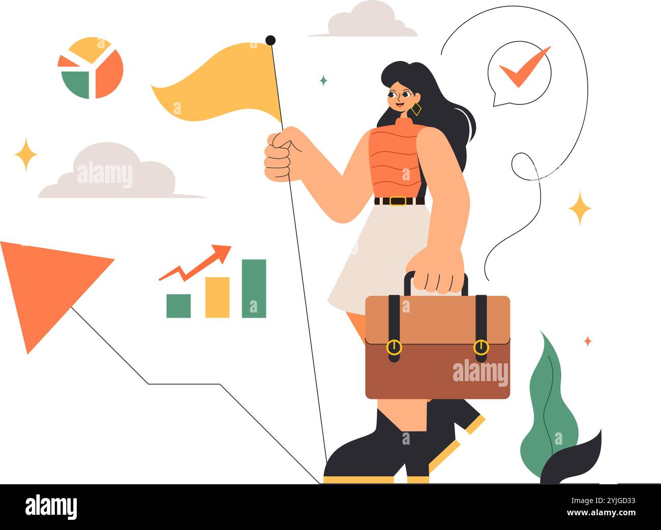 Focused growth Stock Vector Images - Alamy