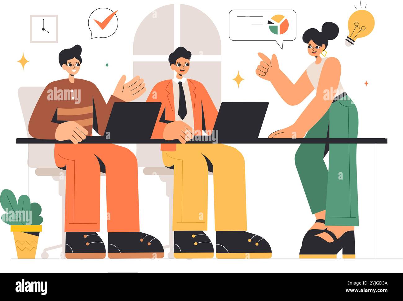 Focused growth Stock Vector Images - Alamy