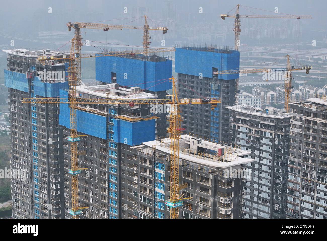 NANJING, CHINA - NOVEMBER 15, 2024 - A building under construction of C ...
